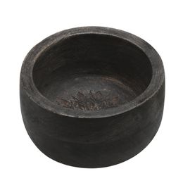 Chic Antique Tours Sch&uuml;ssel mit Schnitzereien S Schwarz H4/D10 cm skandinavische Deko Online Shop