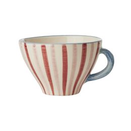 Rice Keramik Teetasse Handbemalt Stripes 150 ml &Oslash; 10 cm, H:7 cm