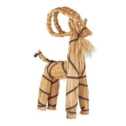 IB Laursen Weihnachtsziege aus Stroh 36 x 10 x 63 cm, Braun