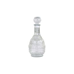 Chic Antique Karaffe mit filigranem Muster H28/D12 cm, klar skandinavische Deko Online Shop