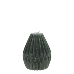 Chic Antique Stumpenkerze Diamant mit Glitzer H12/&Oslash;10 cm oliv skandinavische Deko Online Shop
