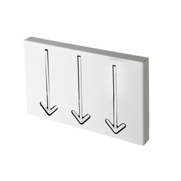 Invicta Interior Wandgarderobe Arrow 30 x 5 x 20 cm, wei&szlig; skandinavische Deko Online Shop