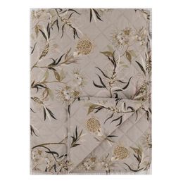 Chic Antique Aix Quilt mit Blumenmuster 2 L180/B130 cm, Taupe