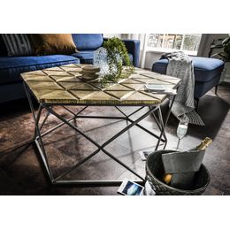 Faktorei Couchtisch Six mit Mangoholz &Oslash; x H: 92 x 47 cm