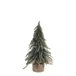 Chic Antique Fleur k&uuml;nstlicher Tannenbaum mit Glitzergold 27 cm skandinavische Deko Online Shop