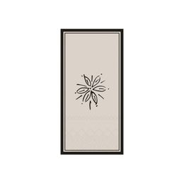Chic Antique Serviette mit Blume L20/B10 cm, honig