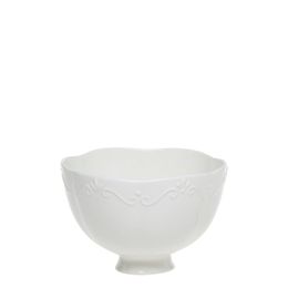 Chic Antique Provence Sch&uuml;ssel aus Porzellan H12/&Oslash;18 cm wei&szlig;