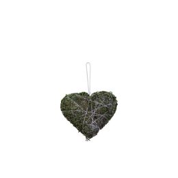 Chic Antique Fleur Moosherz mit Aufh&auml;ngung H10/L10/B3 cm, gr&uuml;n skandinavische Deko Online Shop