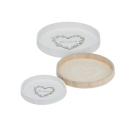 Boltze Tablett Berta 3er Set H3-5/&Oslash;24-40 cm skandinavische Deko Online Shop
