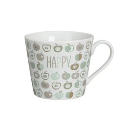 Krasilnikoff Happy Cup, Happy Apples 9 cm, &Oslash; 10 cm, 400 ml. green