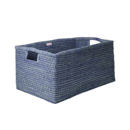Rice Bastkorb Rechteckig XL 40 x 60 x 30 cm Himmelblau