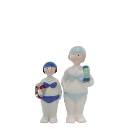 Chic Antique Deko Damen mit Schwimmring 2er 8 x 6 x 17 cm