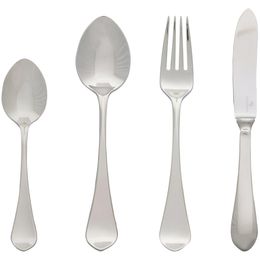 GreenGate Dinner Besteck Set Curved 4-teilig silber