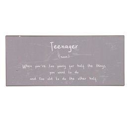 IB Laursen Metallschild Teenager L30.5 x B13 cm