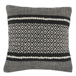 Chic Antique Aix Kissenbezug mit Muster Schwarz L50/B50 cm, schwarz skandinavische Deko Online Shop
