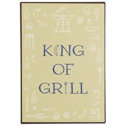 IB Laursen Metallschild King of Grill 14 x 20 cm, KING OF GRILL skandinavische Deko Online Shop