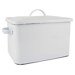 IB Laursen Brotkasten Emaille 35 x 22 x 22 cm, wei&szlig;