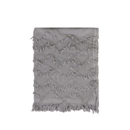 Chic Antique Plaid mit Fransen L152/B135 cm, mokka skandinavische Deko Online Shop
