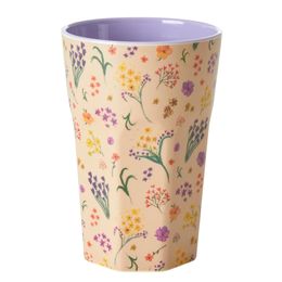 Rice Hoher Melamin Becher Wild Flower 400 ml &Oslash; 9 cm, H&ouml;he 13 cm skandinavische Deko Online Shop