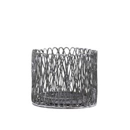 Chic Antique Windlicht Fil de Fer aus Eisen H9/D11 cm, antik zink skandinavische Deko Online Shop