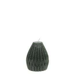 Chic Antique Stumpenkerze Diamant mit Glitzer H9/&Oslash;8 cm oliv skandinavische Deko Online Shop