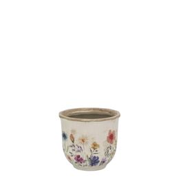 Chic Antique &Uuml;bertopf Fleurville &ndash; Nostalgischer Blumentopf im Landhausstil 10 cm, &Oslash; 12 cm