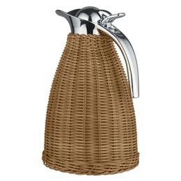 IB Laursen Thermoskanne mit Polyrattangeflecht Dunes H&ouml;he 27 cm, &Oslash; 16,5 cm, hellrosa