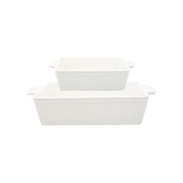 GreenGate Auflaufformen 2er-Set klein Alice weiss skandinavische Deko Online Shop