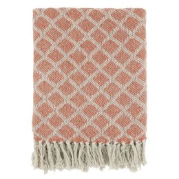 Chic Antique Aix Plaid recycelte Baumwolle 150 x 130 cm, terracotta