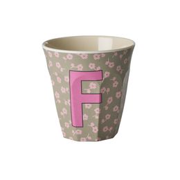Rice Buchstaben-Becher mit Blumen Medium F skandinavische Deko Online Shop