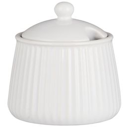 IB Laursen Zuckerschale Mynte &ndash; Romantisches Geschirr pure white skandinavische Deko Online Shop