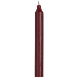 IB Laursen Rustikale Stabkerze 18 cm | &Oslash; 2,2 cm H&ouml;he 18, &Oslash; 2,2 cm, bordeaux
