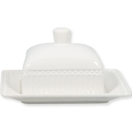 GreenGate Butterdose Alice L14 x B12 x H&ouml;he 8 cm, weiss skandinavische Deko Online Shop