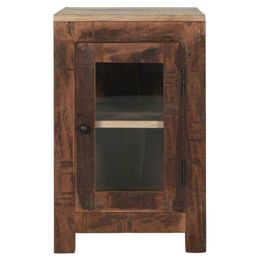 IB Laursen Beistelltisch, Schrank mit Glast&uuml;r und Ablage UNIKA Shaker 38 x 34 x 62 cm skandinavische Deko Online Shop