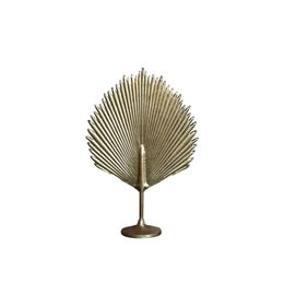 Chic Antique Dekor mit Blatt H38 x L26 x B9,5 cm, antique messing skandinavische Deko Online Shop