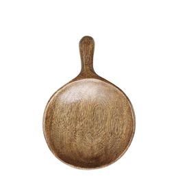 Chic Antique Tours Servierplatte in Holz 2x20x14 cm natur, rund