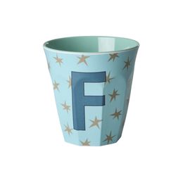 Rice Melamin Buchstabenbecher Stars F