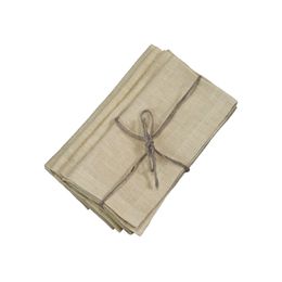 Chic Antique Servietten 4er-Set aus Leinen L40/B40 cm, honig skandinavische Deko Online Shop