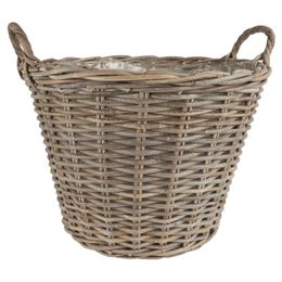 IB Laursen Rattan Korb B: 43 H: 39 L: 47 cm skandinavische Deko Online Shop