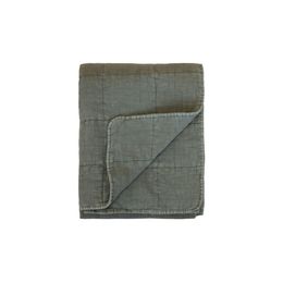 Chic Antique Vintage Quilt Steppdecke mit Stone-Washed Optik L180 x B130 cm, olive skandinavische Deko Online Shop