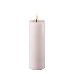 Deluxe Homeart LED Stumpenkerze Real Flame wei&szlig; 15 cm, &Oslash; 5 cm