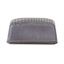 Bloomingville Raben Butterdose, Grau, Steingut L14xH6xW10 cm