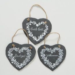 Boltze Schild Berta 18 x 17 cm, grau