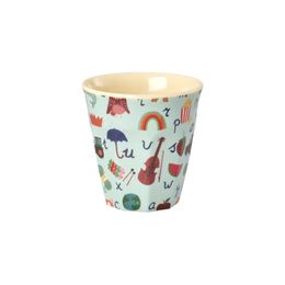 Rice Kleiner Melamin Kinderbecher ABC 160 ml H7.5, &Oslash;7 cm,160 ml, blau
