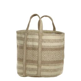 Chic Antique Jute Korbtasche mit Henkel natur skandinavische Deko Online Shop