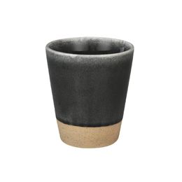 Krasilnikoff Keramik Becher mit Glasur schwarz skandinavische Deko Online Shop