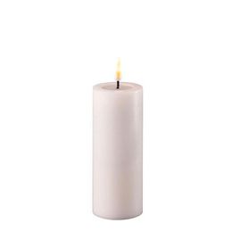 Deluxe Homeart LED Stumpenkerze Real Flame wei&szlig; 12,5 cm, &Oslash; 5 cm skandinavische Deko Online Shop