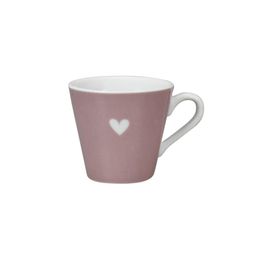 Krasilnikoff Espresso Cup Colourful Heart dusty rose