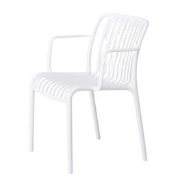Boltze Stuhl aus Kunststoff Quito 55 x 56 x 79 cm, Wei&szlig; skandinavische Deko Online Shop