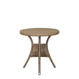 Chic Antique La Rochelle Bistrotisch &ndash; Geflochten &Oslash; 70 cm, H&ouml;he 74 cm skandinavische Deko Online Shop